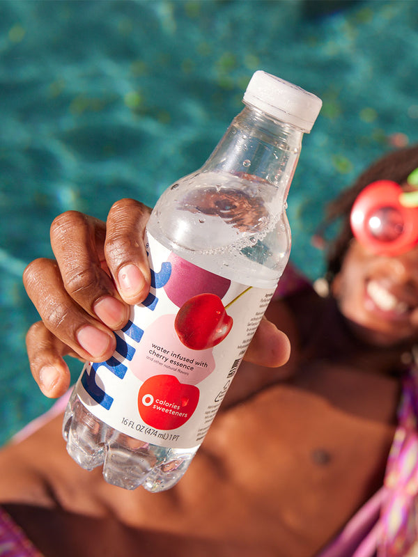 Cherry Water 16 oz - Infused & Unsweetened | Hint
