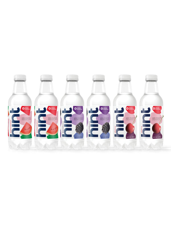 6 Best Sellers Flavored Water Cases (12/case) 4 flavors, 16 oz. | Hint